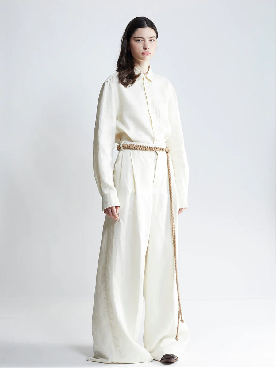 Classic Shirt in Ivory – purethread